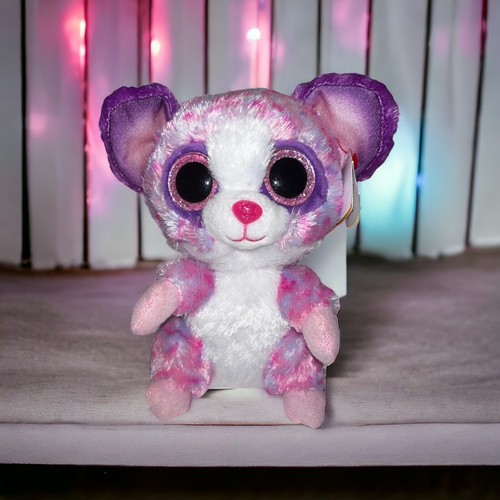 2022 TY Beanie Boos BECCA the Bush Baby Pastel Pink Purple Tie Dye ...