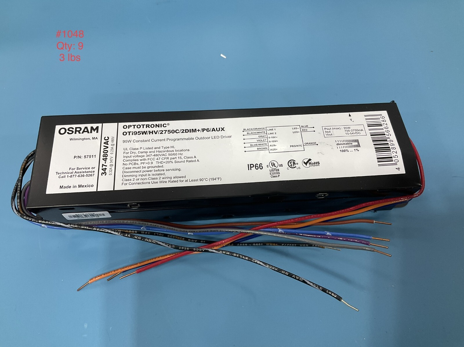 OSRAM OPTOTRONIC OTi95W/HV/2750C/2DIM+/P6/AUX 95W LED Driver 57511 | eBay