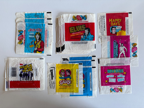 Non-Sports WRAPPERS Music GREASE ELVIS ANDY GIBB NEW KIDS HAPPY DAYS ...