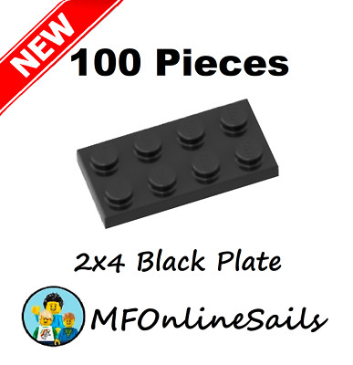 Genuine LEGO Black 2x4 Plates Part #3020 100pcs 120g | eBay