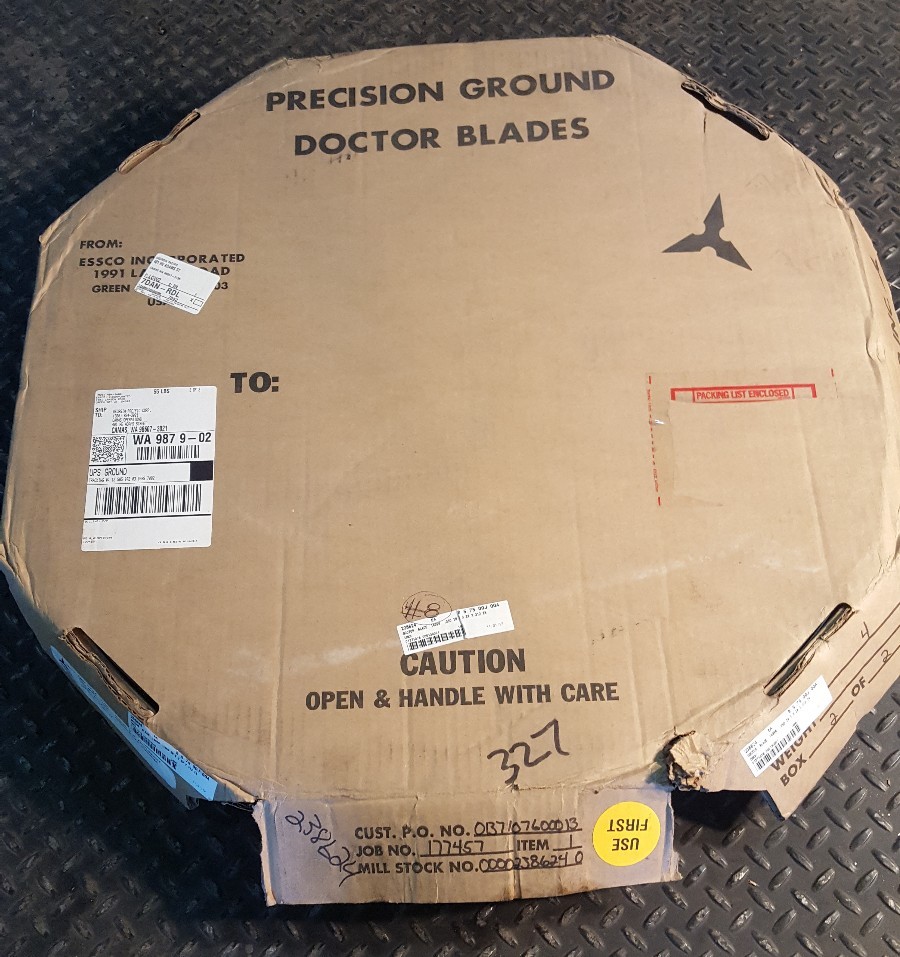 Essco Kadant Precision Ground Doctor Blade DST Spec 173 .050" x 3" x ...