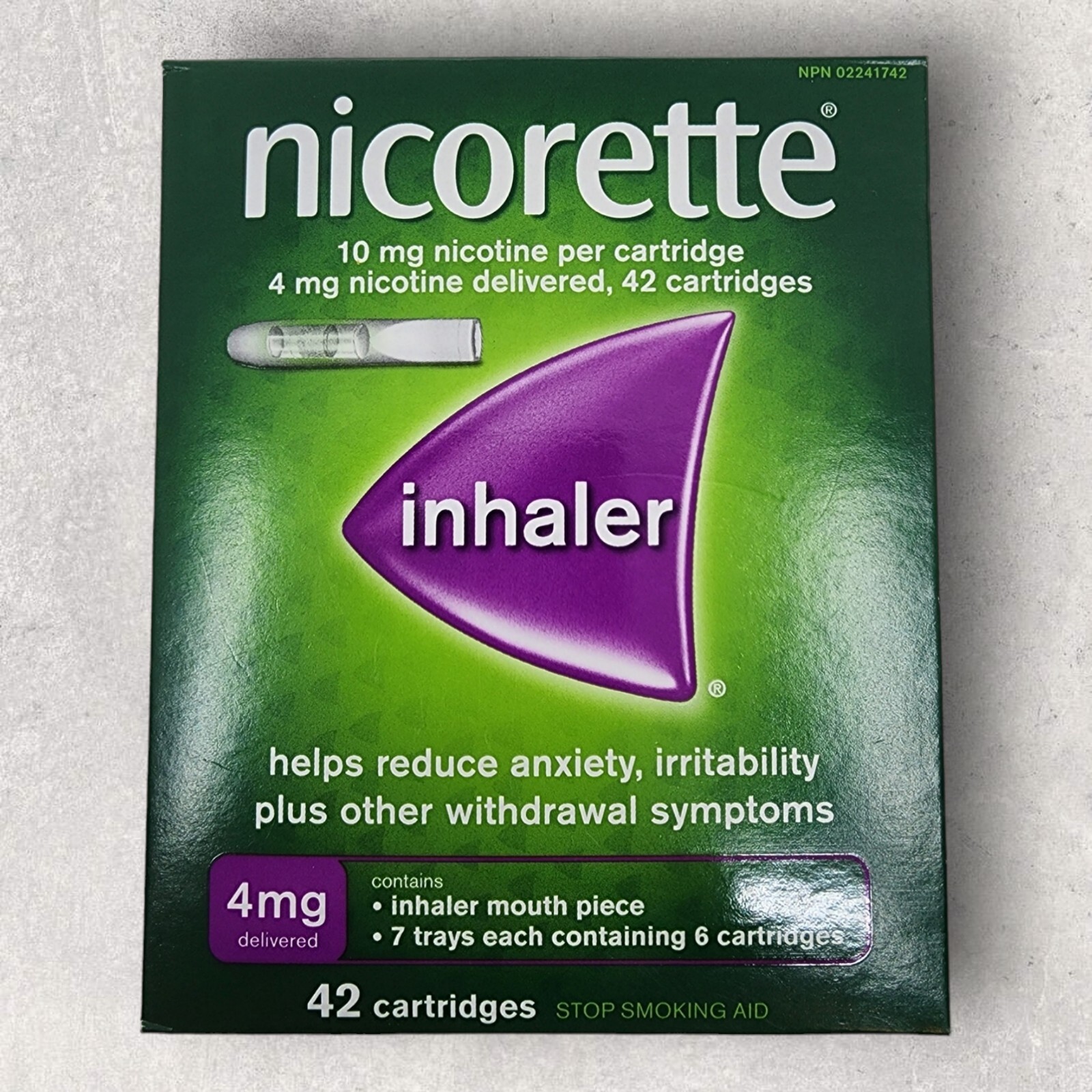 Nicorette+Inhaler+Stop+Smoking+Aid+Refill+Pack+-+42+Pieces for sale ...