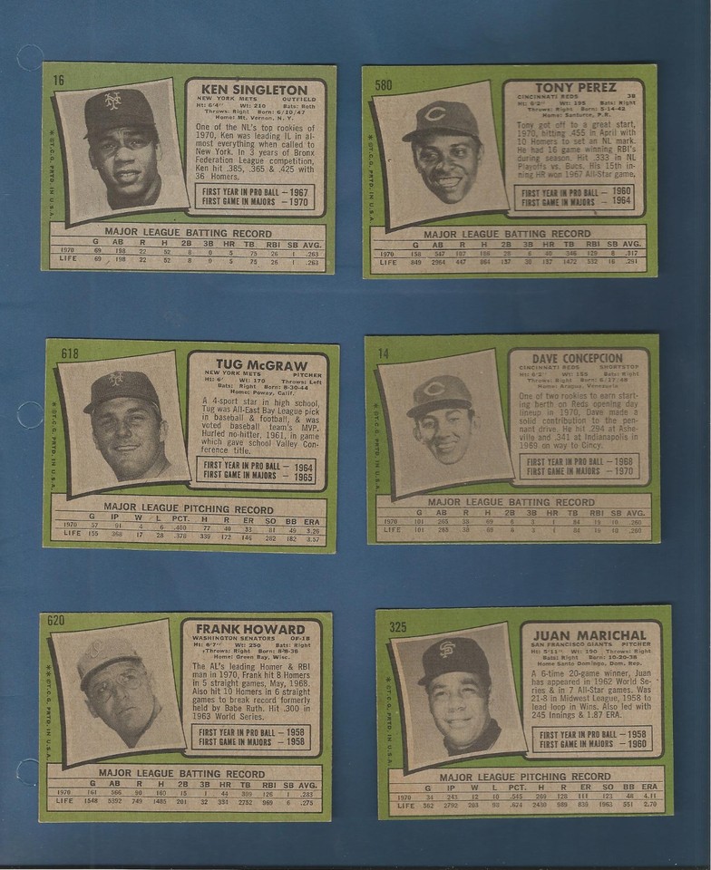 1971 TOPPS METS KEN SINGLETON ROOKIE CARD #16 | eBay