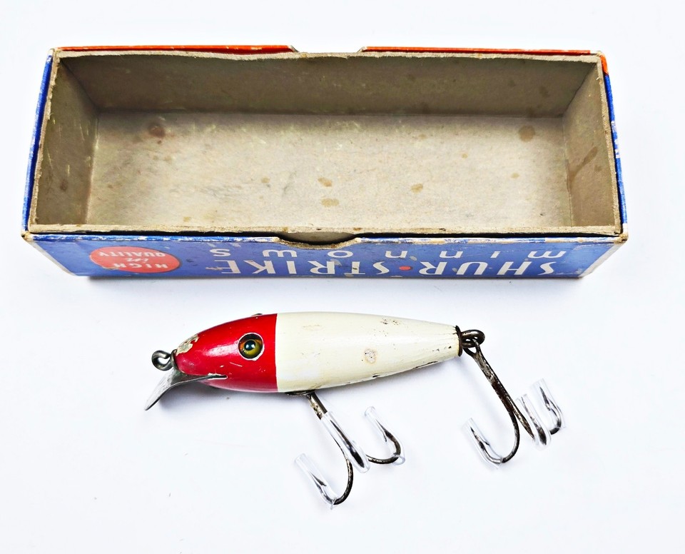 Creek Chub Shur Strike RR Series River Rascal Lure Red & White In Box ...
