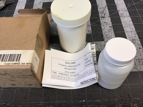 NEW Sullair 02250138-667 Fluid Sample Bottle Kit (LB29A) | eBay