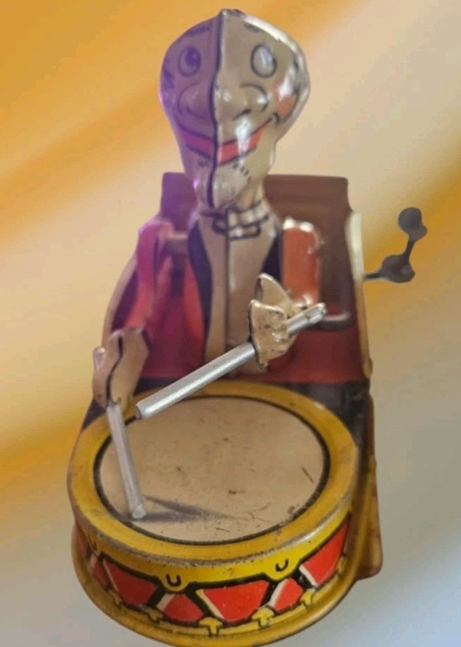 Lil Abner Dogpatch Band Tin Litho Wind up toy 1940s Unique Art ...
