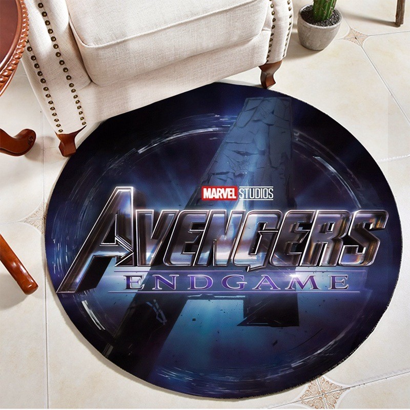 Marvel The Avengers Spiderman Round Mat Bedroom Carpet Doormat Chair ...