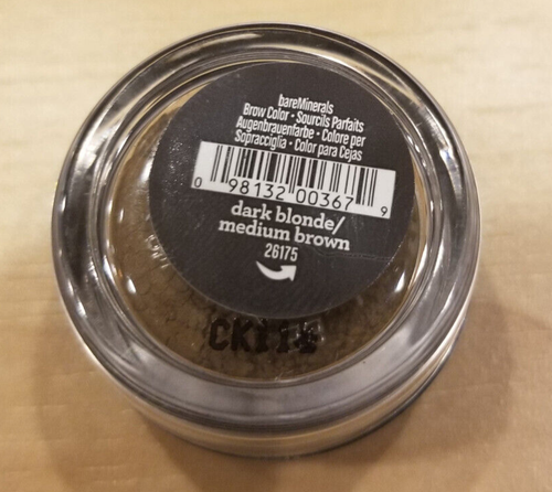 Bare Minerals Eye Brow Loose Powder - Dark Blonde Medium Brown - 0.01 ...