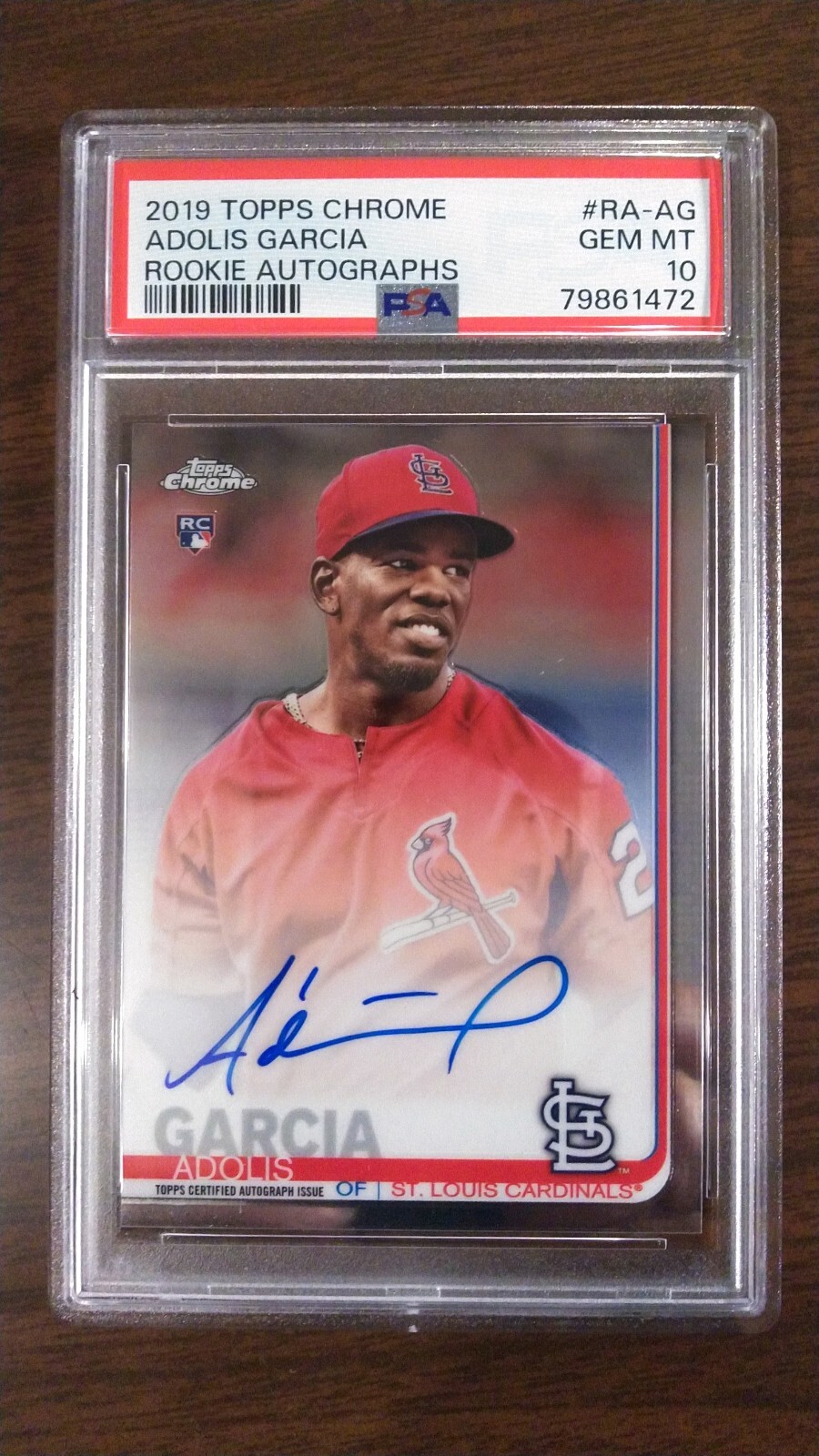 2019 Topps Chrome Rookie Autographs #RA-AG Adolis Garcia graded PSA 10 ...