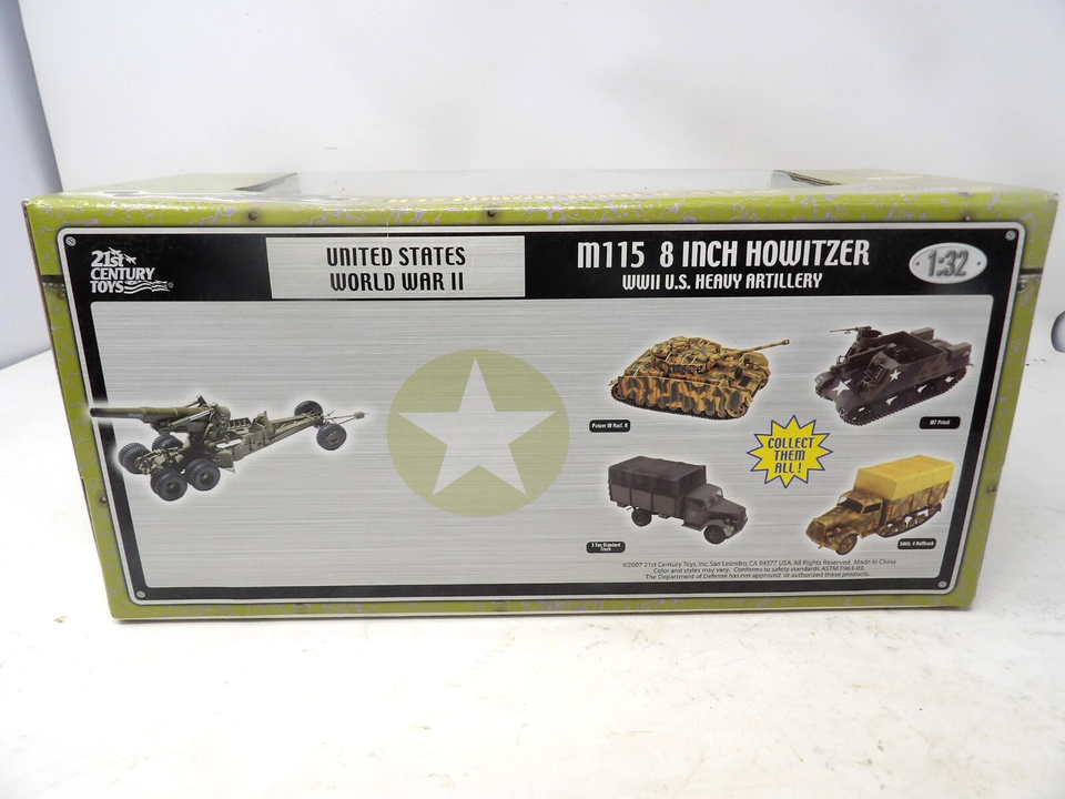 Ultimate Soldier 32X M115 8 In. Howitzer WWII U.S. HeavyArtillery 1:32 ...