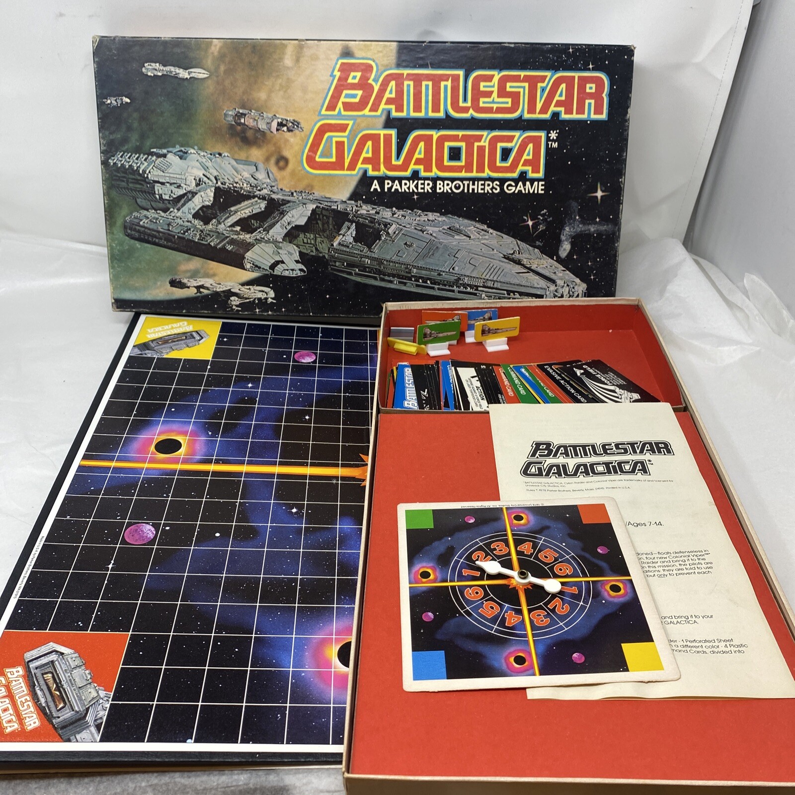 Vintage Battlestar Galactica Board Game 1978 Parker Brothers 100% ...