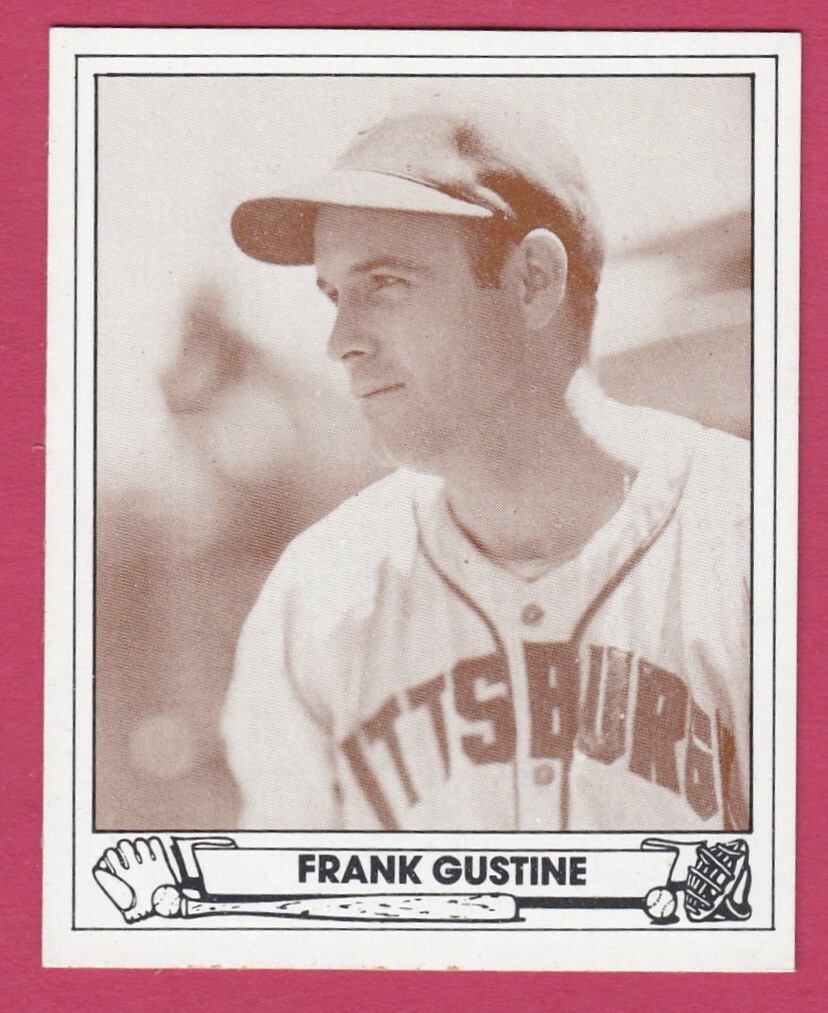 1943 Playball Card # 33 Frank Gustine -- Pirates -- Box 720 | eBay