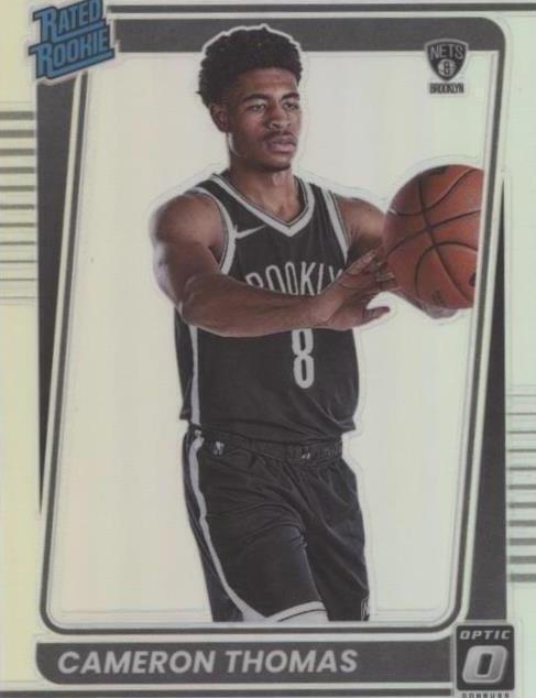 2021-22 Panini Donruss Optic - Rated Rookie Cameron Thomas #153 Holo ...