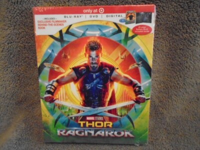 SEALED RARE TARGET BOOK Thor Ragnarok BLU-RAY + Marvel HULK Doctor ...