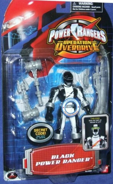 Power Rangers Operation Overdrive Black Ranger 5 Inch Light up Helmet ...