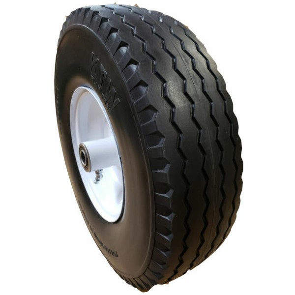 4) 400-6 4.00-6 400x6 FLAT TIREs WHEELs assemblies 5/8"" bearing Grease ...