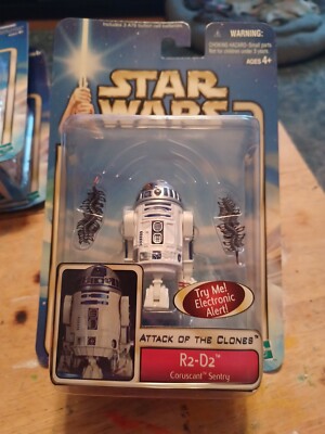 Star Wars II: Attack of the Clones Hasbro 4" R2-D2 Coruscant Sentry w ...