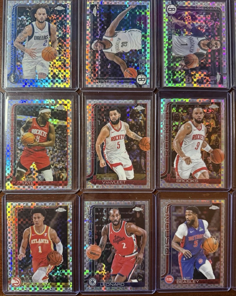 2025-26 Topps Chrome -X-Fractor 46 card lot (4-RC) No🚫 Cooper Flagg | eBay