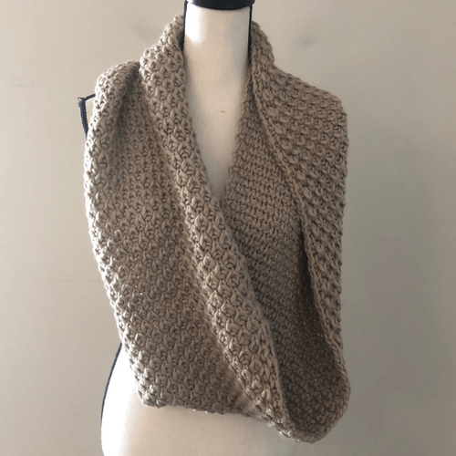 Infinity Scarf tan knit infinity soft cozy warm winter fall neutral ...