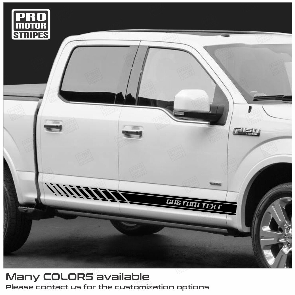 Rocker Side Stripes Decals For Ford F-150 F150 XL XLT Lariat Raptor ...