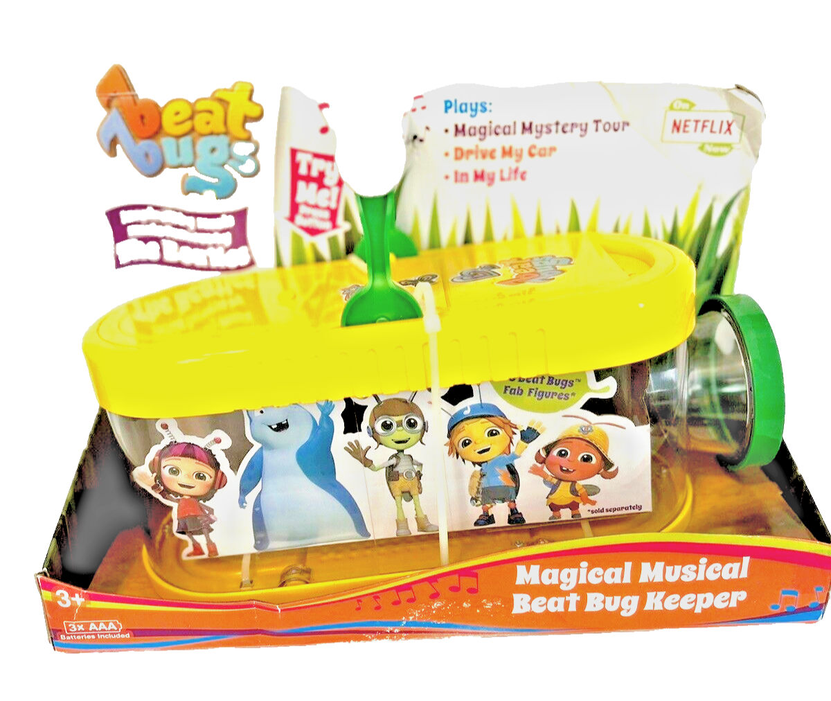 BEAT BUGS NETFLIX MAGICAL MUSICAL BUG KEEPER PLAYS MUSIC HOLDS 6 BEAT ...