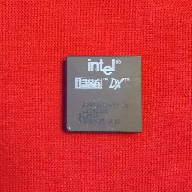 Vintage CPU A80386dx-33 IV Intel 386dx Gold I386 1985 Processor for ...