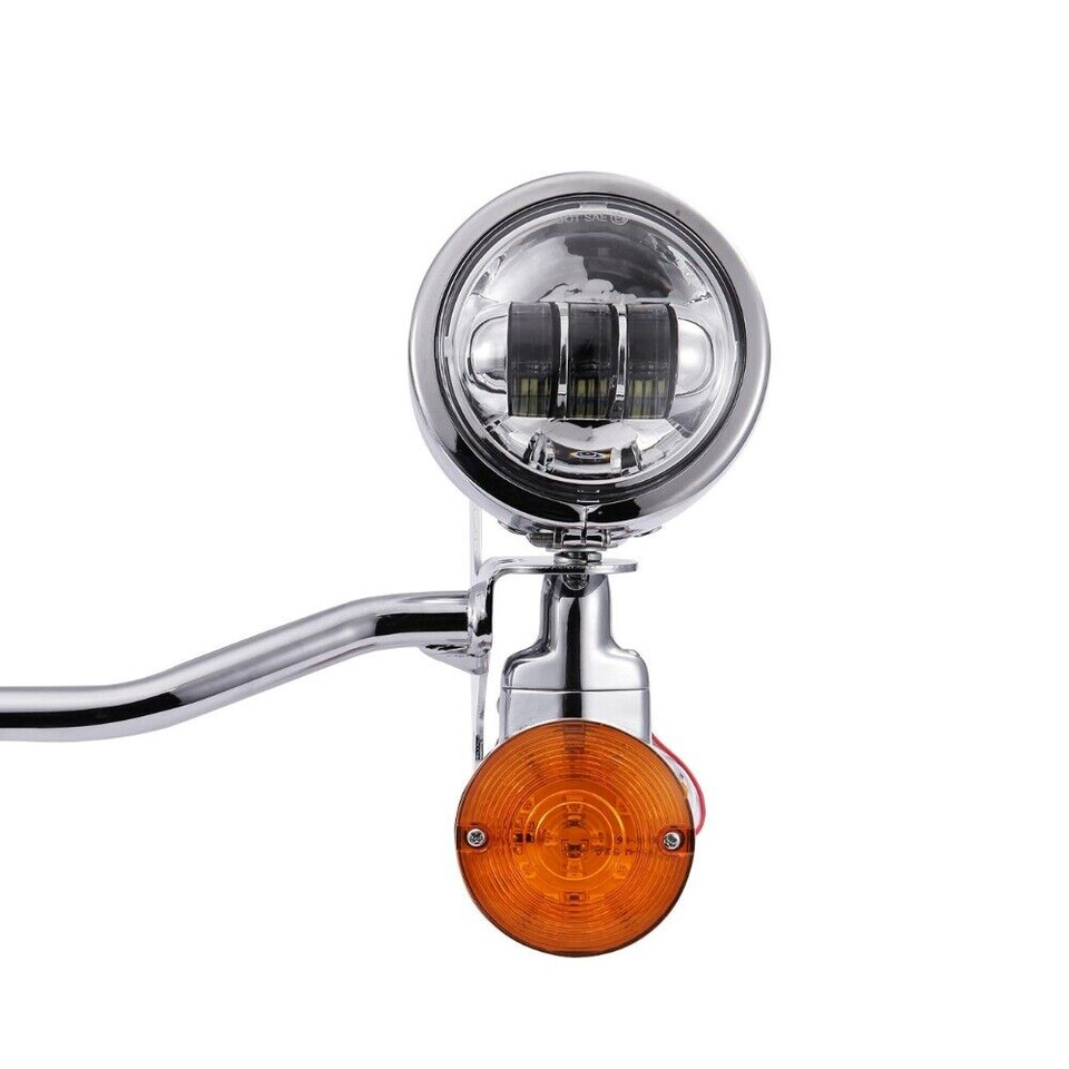 LED Fog Passing Turn Signal Light Bar For Harley Touring Electra Glide ...