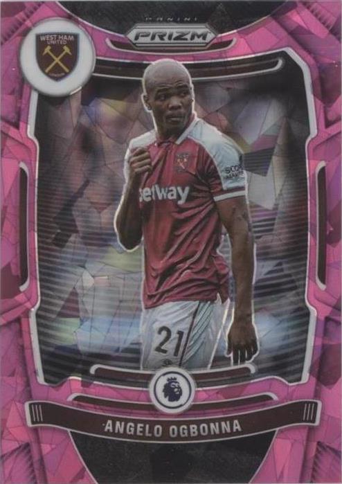2021-22 Panini Prizm Premier League - Angelo Ogbonna #227 Pink Ice ...