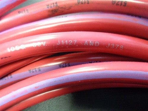 4 AWG GAUGE ELECTRICAL WIRE CABLE 33' RED J1127 & J378 60V 105C MARINE ...