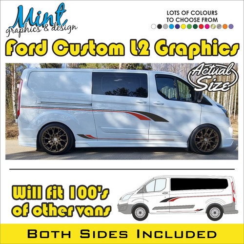 FORD TRANSIT CUSTOM LWB L2 compatible CAMPER van Motorhome GRAPHICS ...