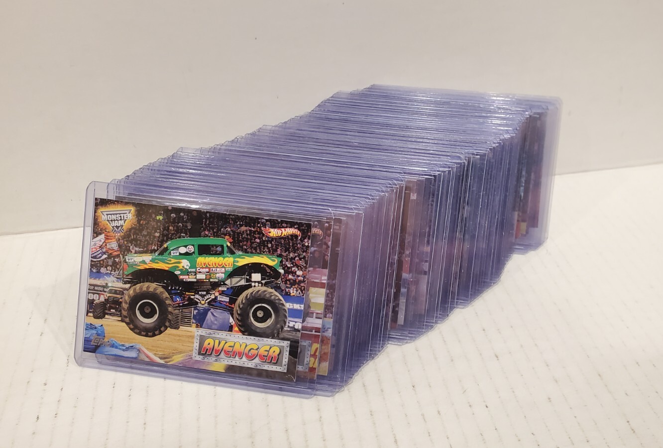 Hot Wheels Monster Jam Truck TOPPS Trading Cards Set Lot Grave Digger ...