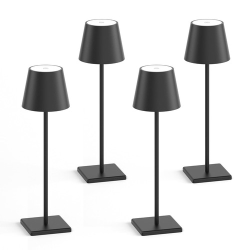 4-Pack LED Rechargeable Table Lamp, Battery Desk lamp 3W 6000mAh ...
