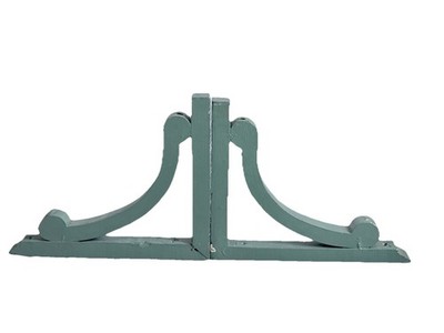 Antique Pair Large Wood Roof Brackets Corbels Victorian Architectural ...