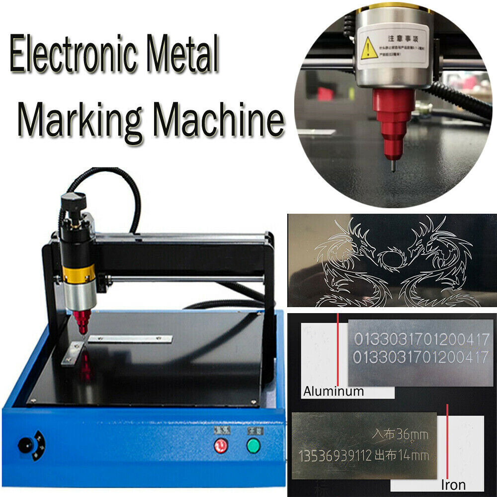 Electric Metal Marking Engraving Machine For Card Dog Tag Steel Signs ...