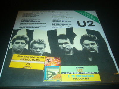 U2 Pride rare 7"vinyl j.box Italy special dj sleeve | eBay