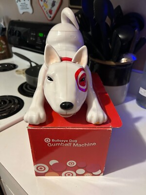RARE Target Mascot Bullseye Dog Gumball Machine In Original Box | eBay