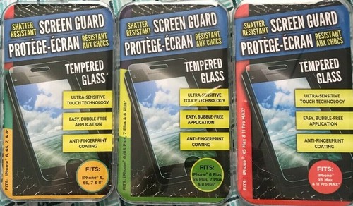 Shatter Resistant Screen Guard Tempered Glass Protector Fits various ...
