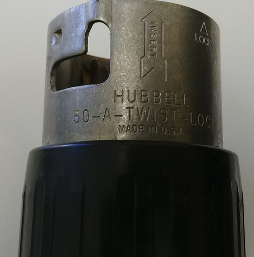 HUBBELL CS6365C HBL6365C 3P-4W 50A 125/250V MALE PLUG CS-6365C TWIST ...