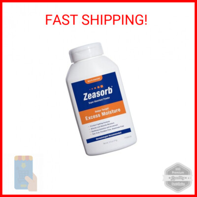 Zeasorb Excess Moisture Control Super Absorbent Foot & Body Powder ...