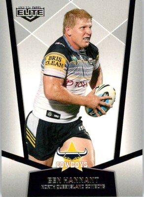 2015 NORTH QUEENSLAND COWBOYS NRL Premiers Card BEN HANNANT Elite ...