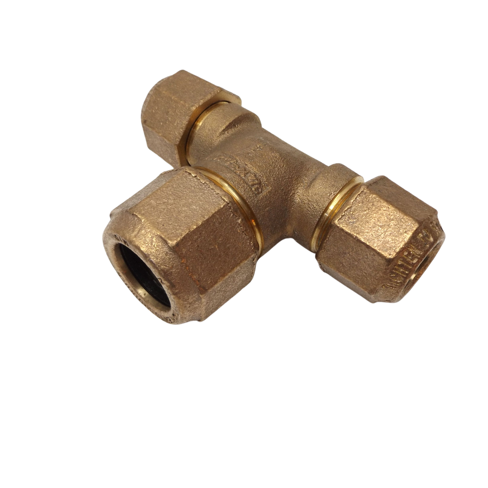 Mueller H-15381 275N 3/4 x 3/4 x 1″ Brass Service Tee 110 Cts Ends | eBay