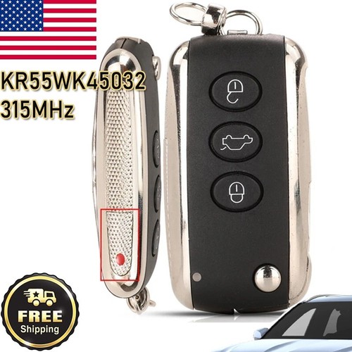 Smart Remote Key Fob 4 Button 315 MHz for Bentley Continental GT GTC ...