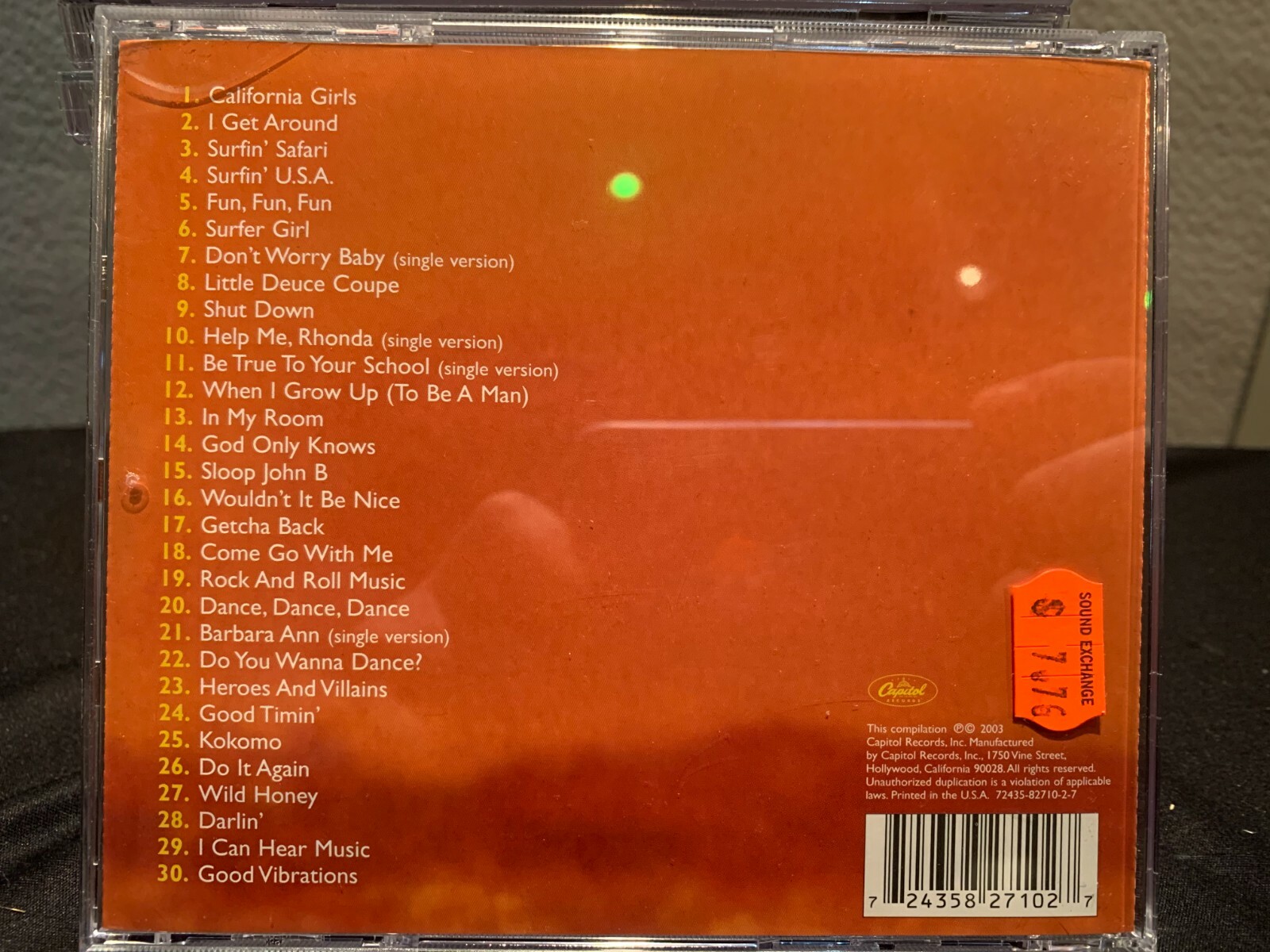 Sounds Of Summer The Very Best Of The Beach Boys 2000 CD Used sounds-of-summer-the-very-best-of-the-beach-boys-2000-cd-used