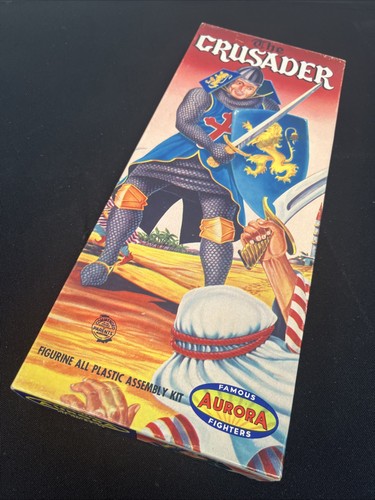 1958 Aurora The Crusader Factory Sealed Bag Complete Model Kit No. K7 ...