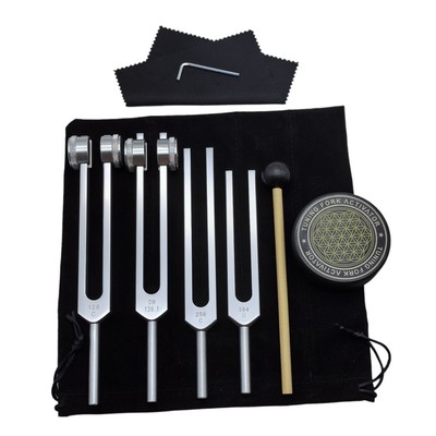 Set di Diapason per Guarigione 128Hz, 136Hz, 256Hz, 384Hz e Attivatore ...