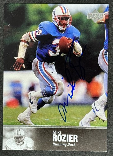 Mike Rozier 1997 Upper Deck Legends 2011 Buyback ON CARD AUTO QB ...