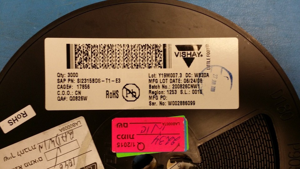 (50 PCS) SI2315BDS-T1-E3 VISHAY MOSFET P-CH 12V 3A SOT23-3 ROHS | eBay