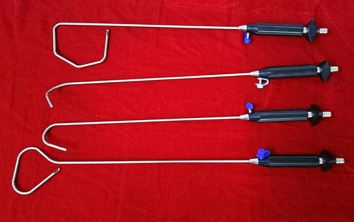 4pc Laparoscopic Snake Retractor Liver Retractor 5mmx330mm Surgical ...