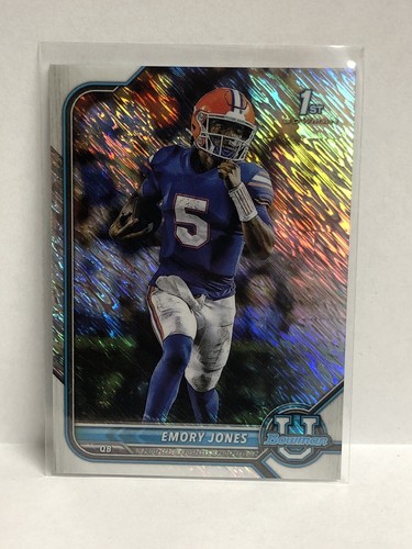 2021-2022 Bowman University Emory Jones 1st Bowman Shimmer | eBay