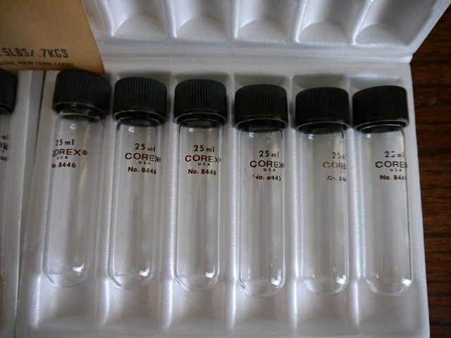 COREX 25ml Centrifuge Round Bottom Tubes Lab Glassware No. 8446 for ...